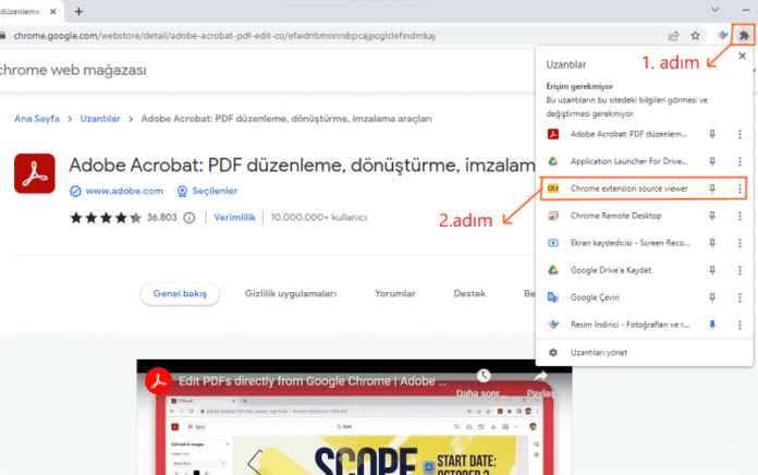 Chrome eklenti düzenleme - Elektrolog.com